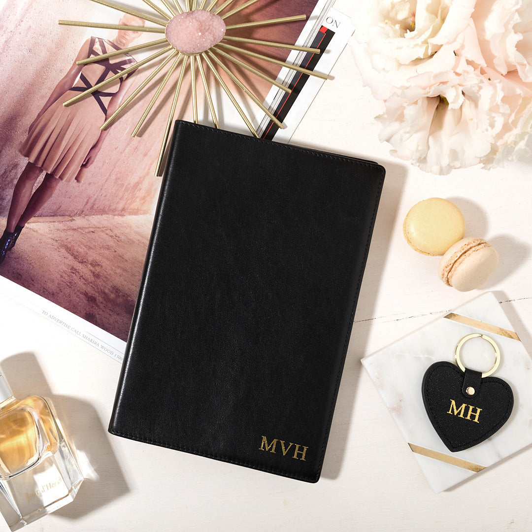 Miss Olivia black personalised keyring by Miss Monogram | Miss Monogram